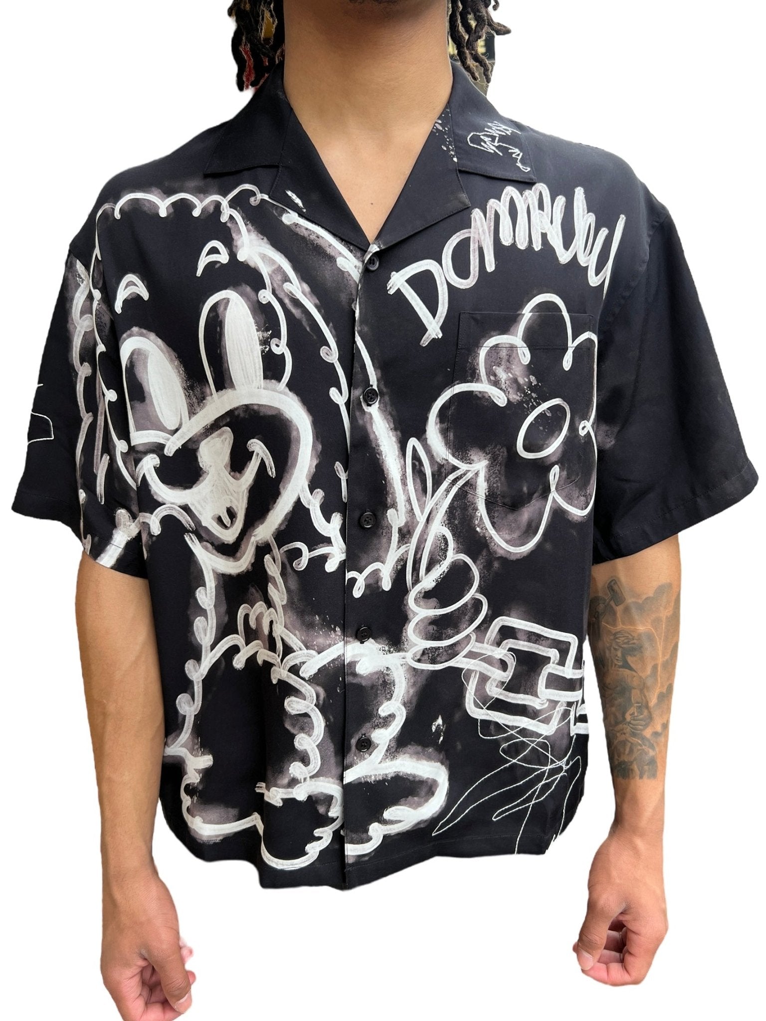 DOMREBEL CHAINED SHIRT BLACK - Probus