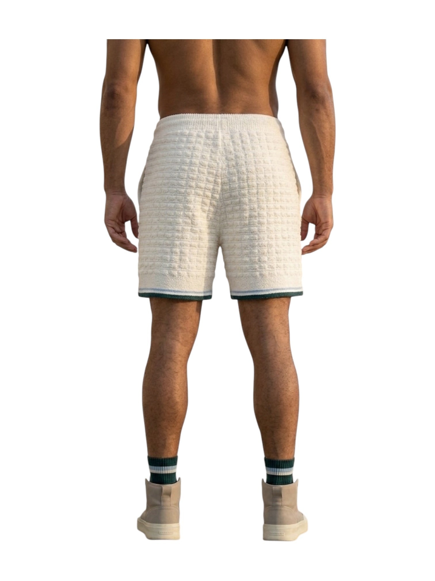 CasaBlanca Boucle Shorts White - Probus