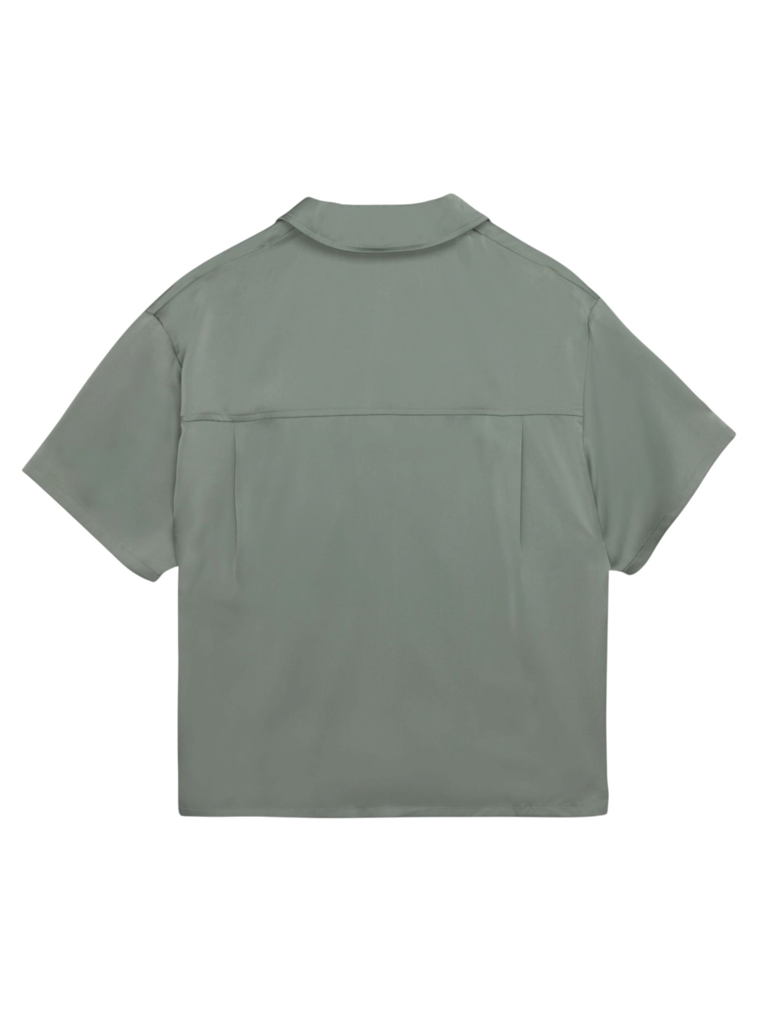 Honor The Gift Satin Chest Logo Camp Collar Sage - Probus