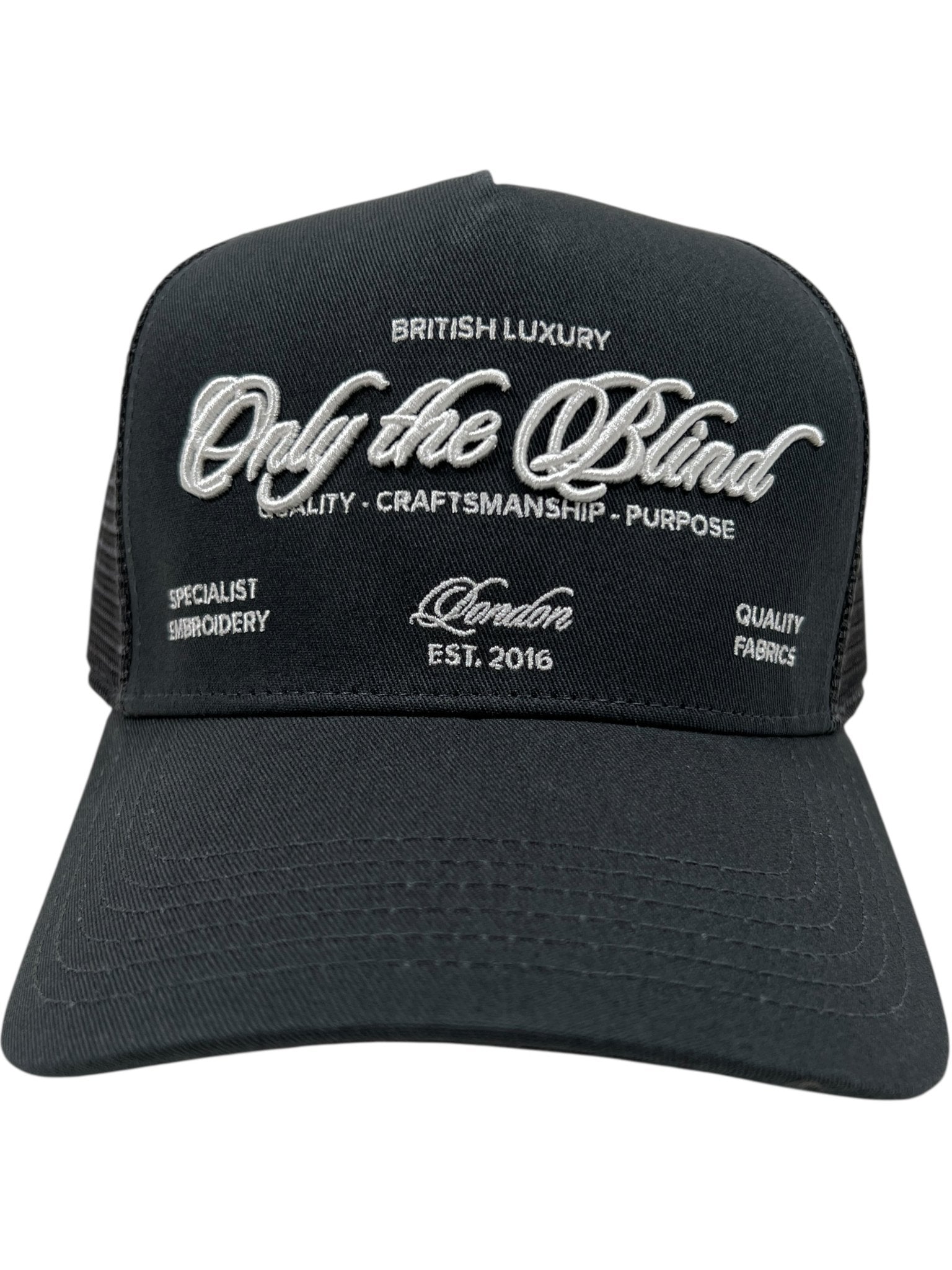 Only The Blind OTB-C1642 Graphite Specialist Trucker Cap Grey - Probus